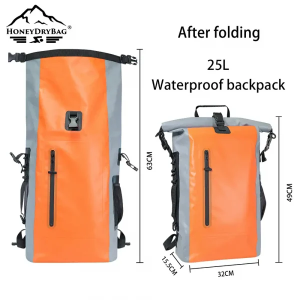 Customizable Water Sports Roll-top Waterproof Backpack | HoneyDryBag