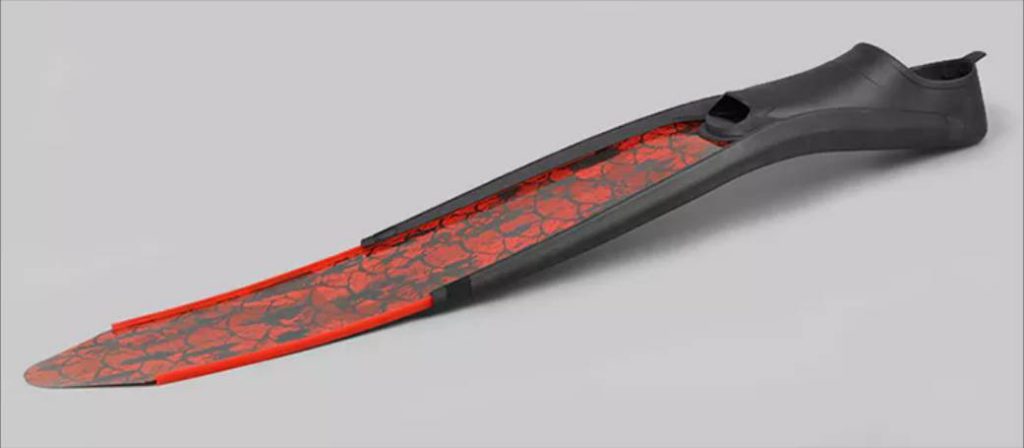 Full Foot Carbon Fiber Freediving Long Fins | HoneyDryBag